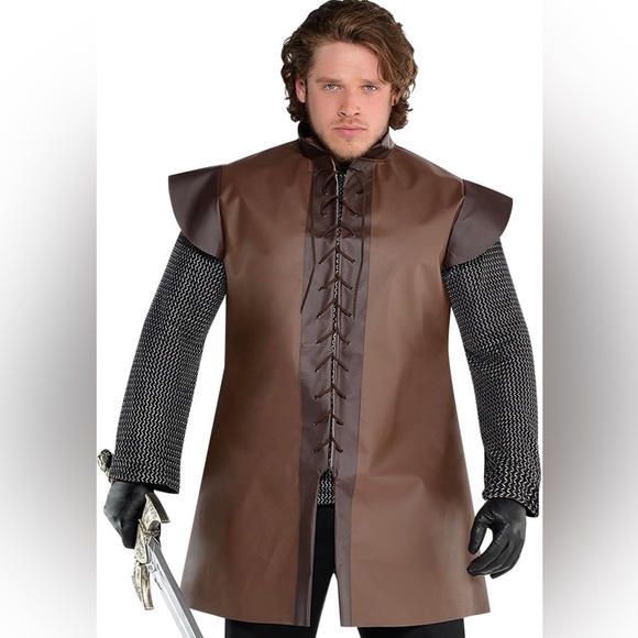 Other | Mens Warrior Tunic Party Costume Adult Plus Size Brown 1 Pc ...